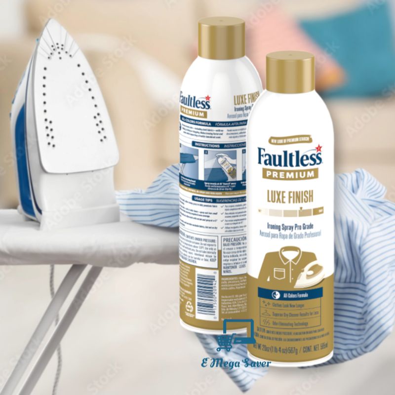 🇺🇲Faultless Premium Luxe Ironing Spray Starch 567g (20oz) | Shopee Malaysia