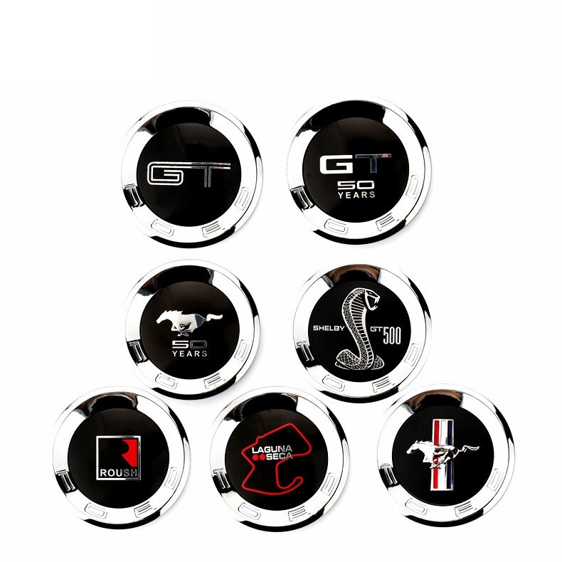 15cm Round rear logo for Ford mustang 2.3T Shelby GT500 GT ROUSH horse ...