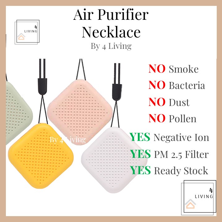 READY STOCK🔥 Wearable Air Purifier Necklace Kids Hanging Neck Portable ...