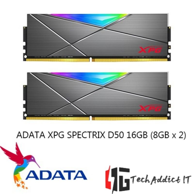 ADATA XPG SPECTRIX D50 DDR4 3200MHz/3600MHz RGB GAMING RAM | Shopee ...
