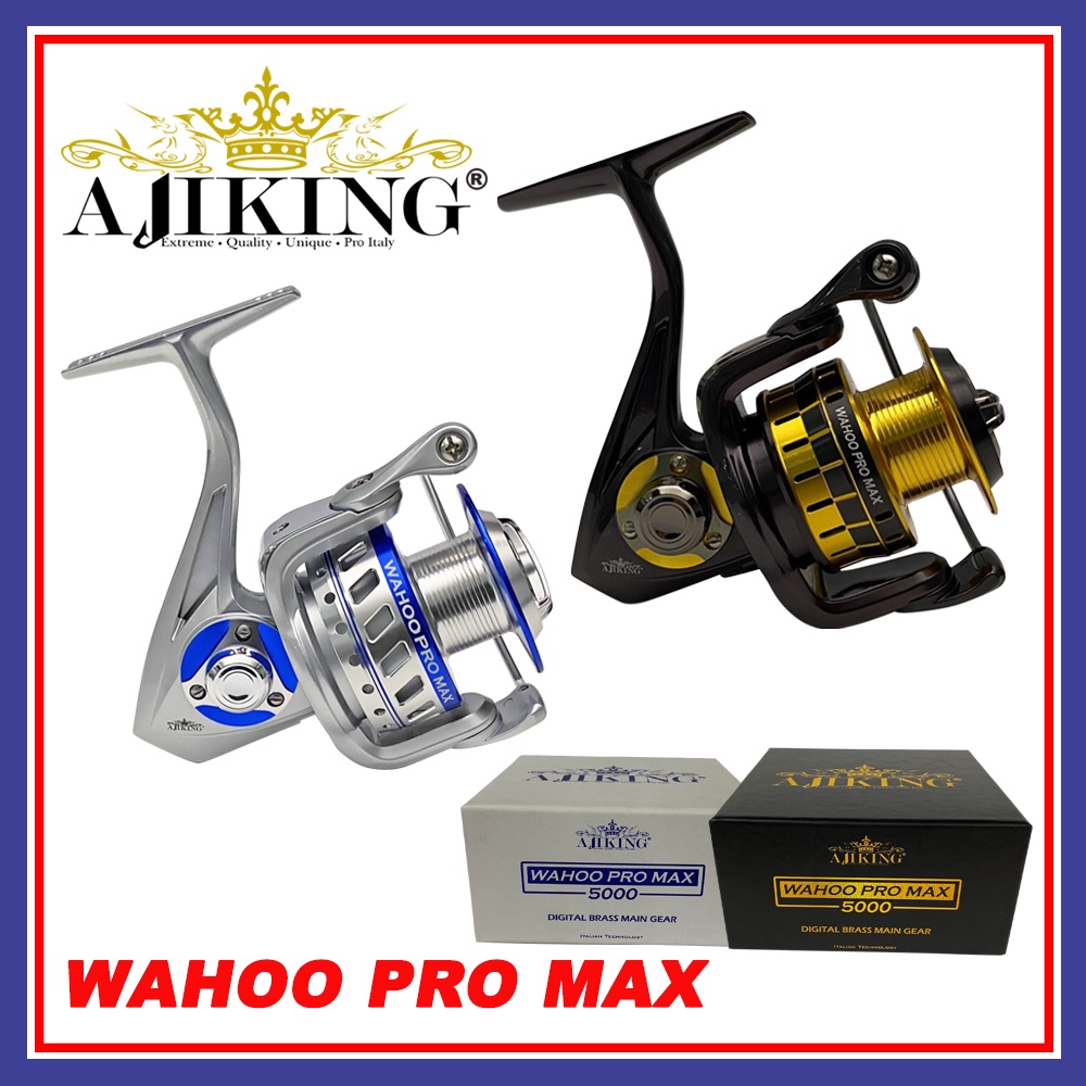 Ajiking Wahoo Pro Max Mesin Pancing Spinning | 6kg-8kg Max Drag | Air Masin | Air Tawar ...