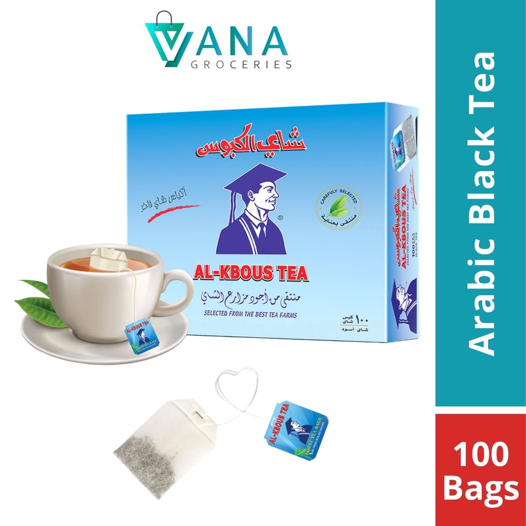 ALKBOUS Arabic Black Tea 100 Teaags - Teh Hitam Arabic - Alkabous Tea ...