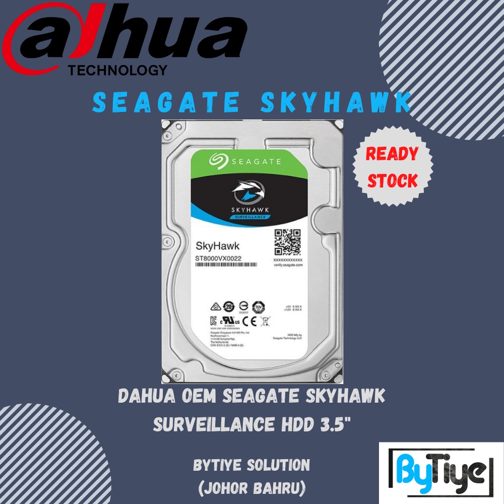 Dahua Seagate Skyhawk 1TB 2TB 4TB 6TB 8TB 10TBCCTV DVR NVR Western ...