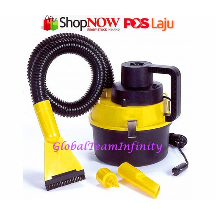 Car vacuum Portable Canister Car Vacuum Cleaner Hose Inflation Pump ...