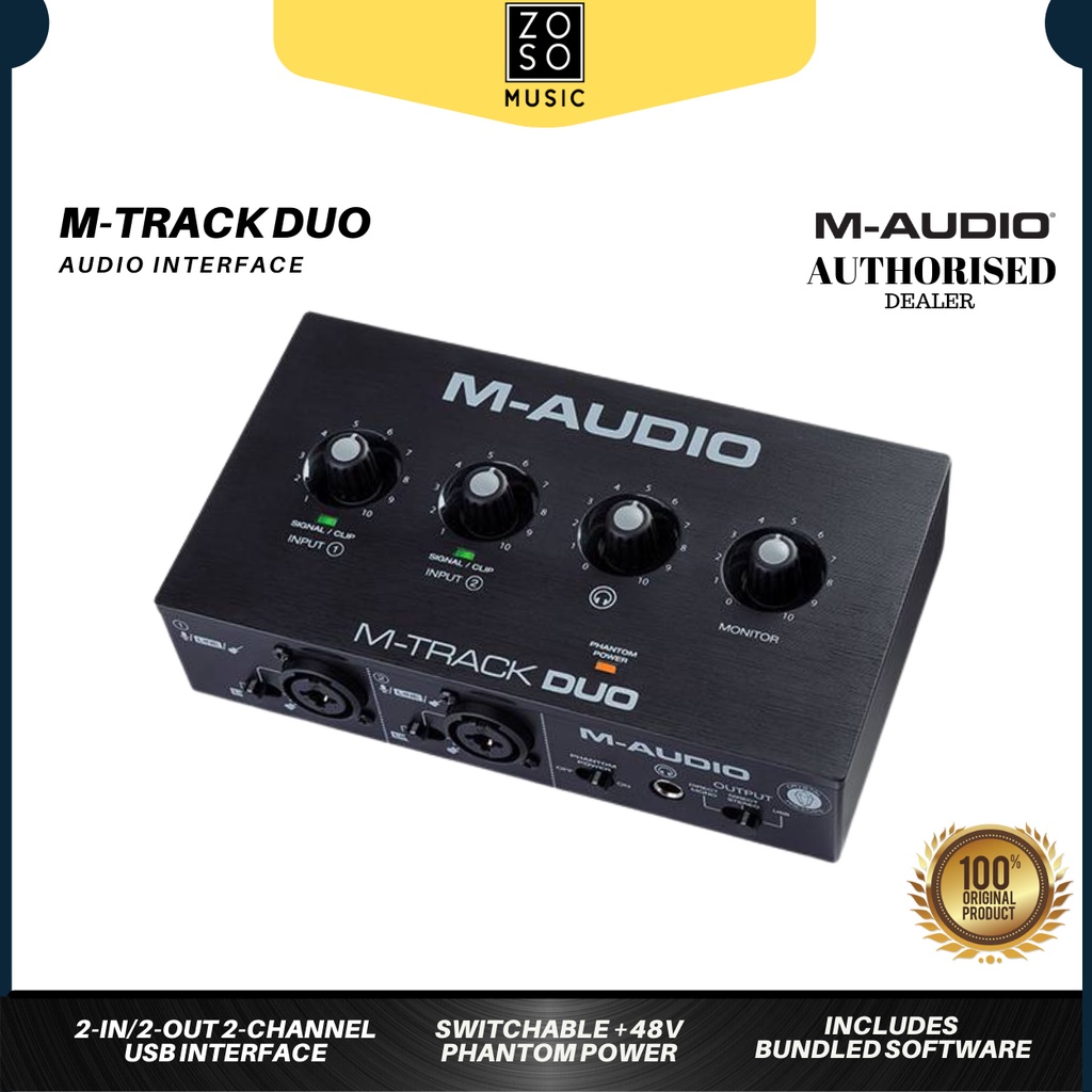 M-AUDIO M-TRACK DUO 2 IN 2 OUT USB AUDIO INTERFACE (M-AUDIO/ M-TRACK ...