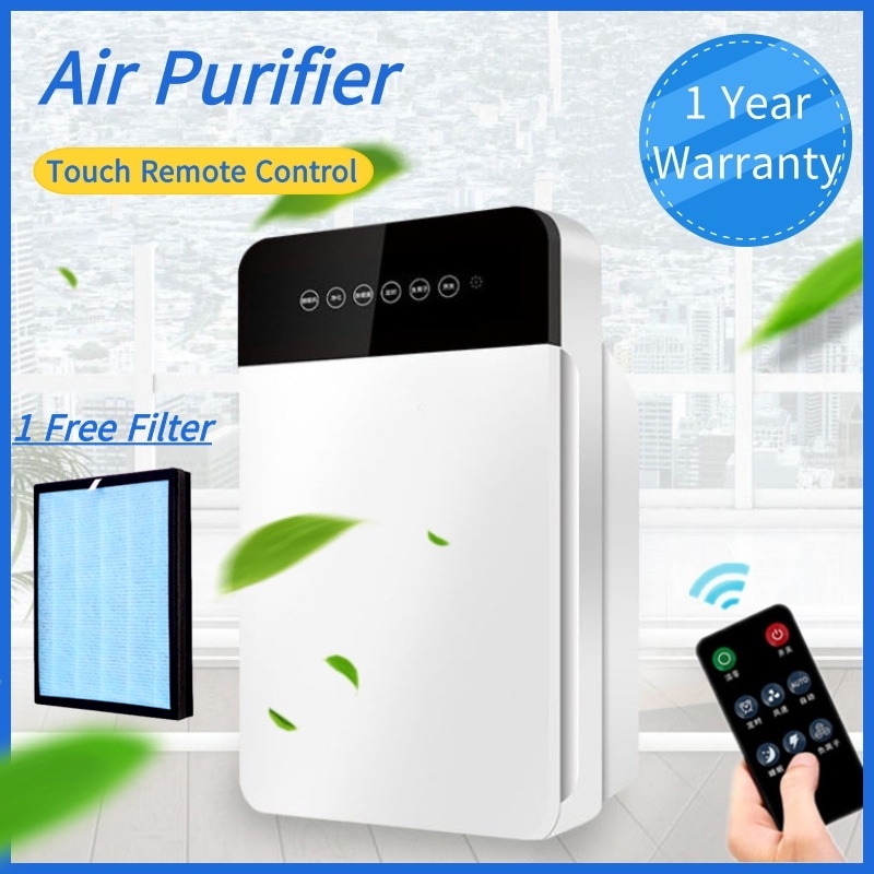 Air Purifier With PM2.5 HEPA Filter/Negative Ion Remote Control Smart ...