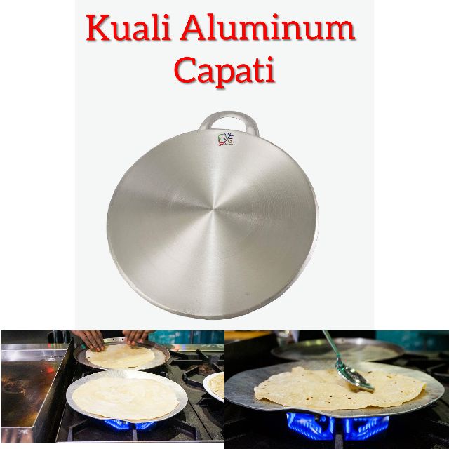 KUALI CAPATI ALUMINIUM / KUALI LEPER / KUALI ROTI JALA ( 11" 12 " 13 ...