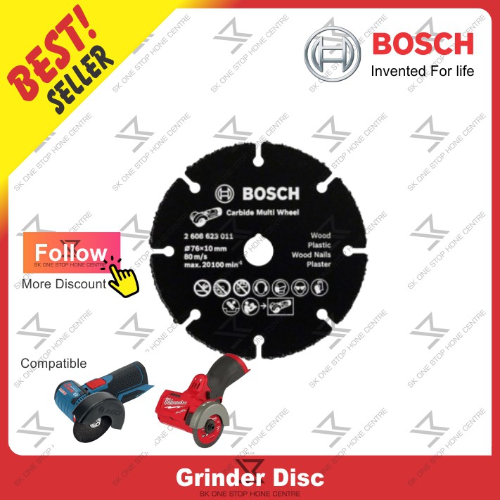 bosch carbide multi wheel Milwaukee / PTN Part GWS 10.8-76 12-76 V-EC ...