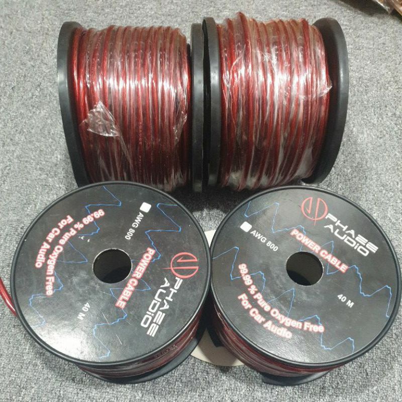 OFC Phase audio power cable Car audio Amplifier Power Cable Power Amp ...