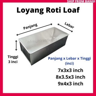 Loyang Roti Loaf Bread Pan Loyang Roti Tawar Petak Loyang Roti 7x3x3 ...