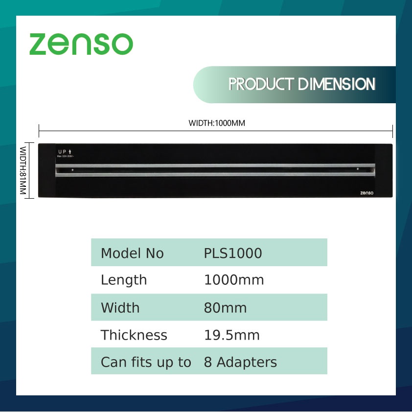 [SIRIM] Zenso Z.Line Power Track 32A 600mm/800mm/1000mm Zline Not ...