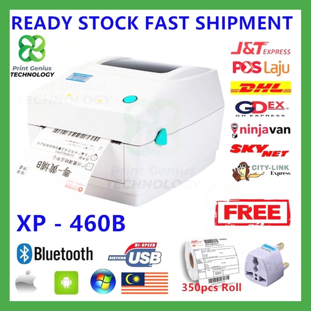 READY STOCK XPRINTER WIFI USB Bluetooth OTG Thermal Printer XP460b XP420b 460B 420B AWB Shipping ...