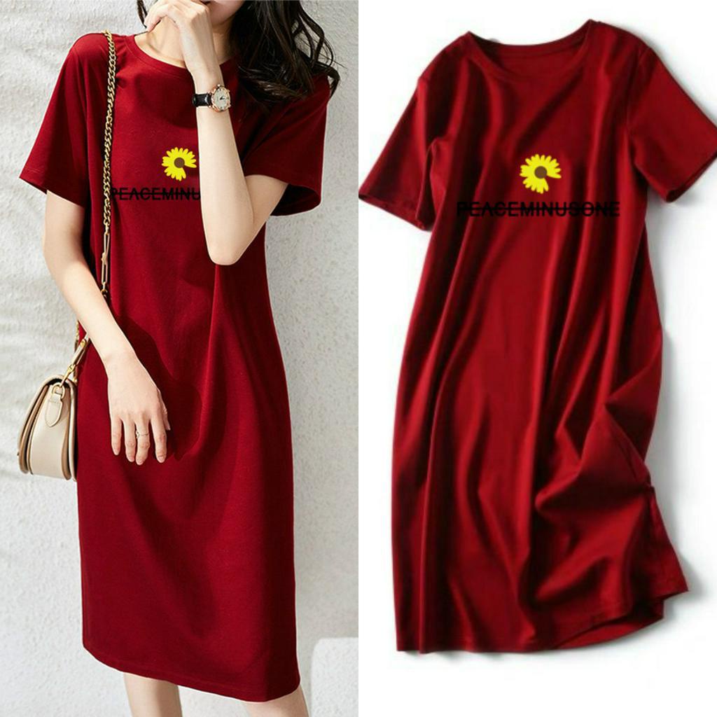 Summer Fashion Loose GD Daisy Short-sleeved High Waist Printed T-shirt ...