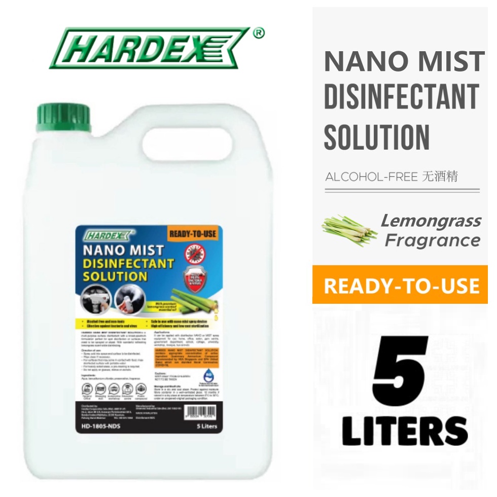 HARDEX Nano Mist Disinfectant Solution 5L (HD-1805-NDS) | Shopee Malaysia