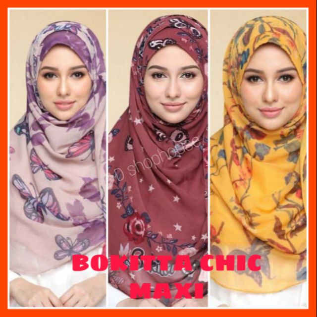 💥HOT ITEM 💥 TUDUNG BOKITTA CHIC MAXI 💥 | Shopee Malaysia