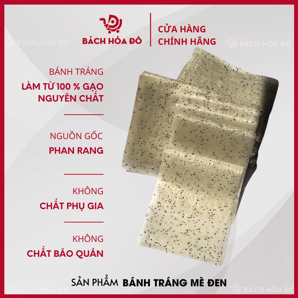 (100 Pieces) Ninh Thuan specialty black sesame rice paper, thick sesame ...
