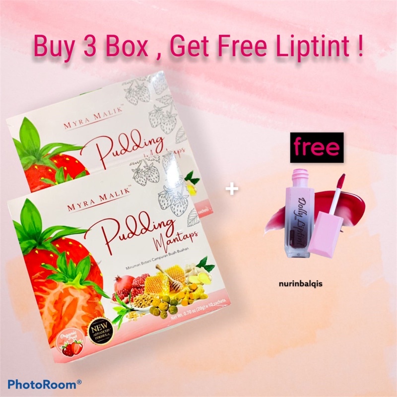PUDDING MANTAPS BY MYRA MALIK ( FREEGIFT LIPTINT SETIAP PEMBELIAN 3 BOX ...