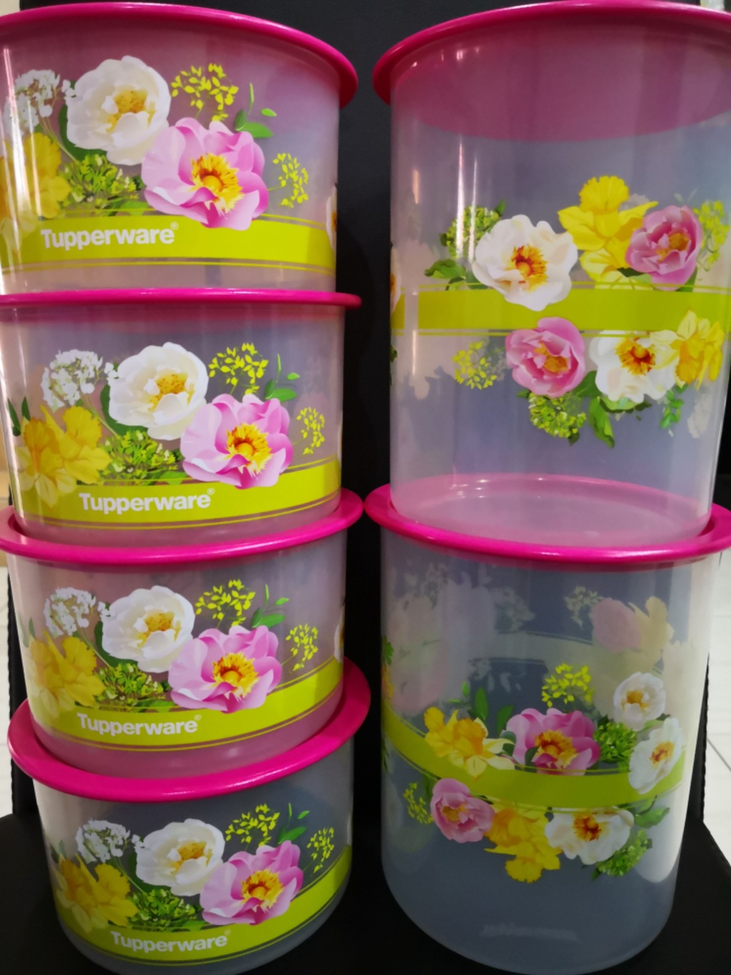 Tupperware One Touch Topper Canister Flower 🌸 One Touch Canister ...