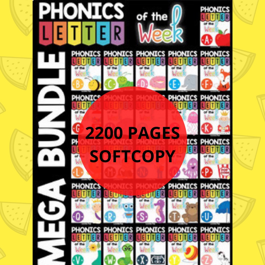 (PDF) kindergarten phonics alphabet letter of the week 26 Mega Bundle ...