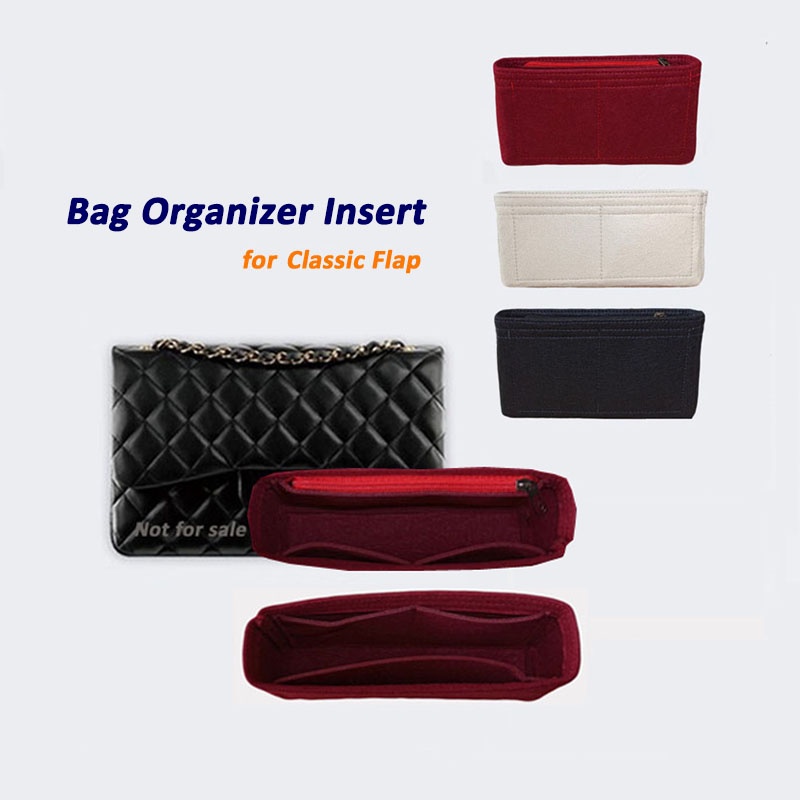 [Felt·Bag in bag]Bag Organizer Insert for Classic Flap-CF Mini/S/M ...