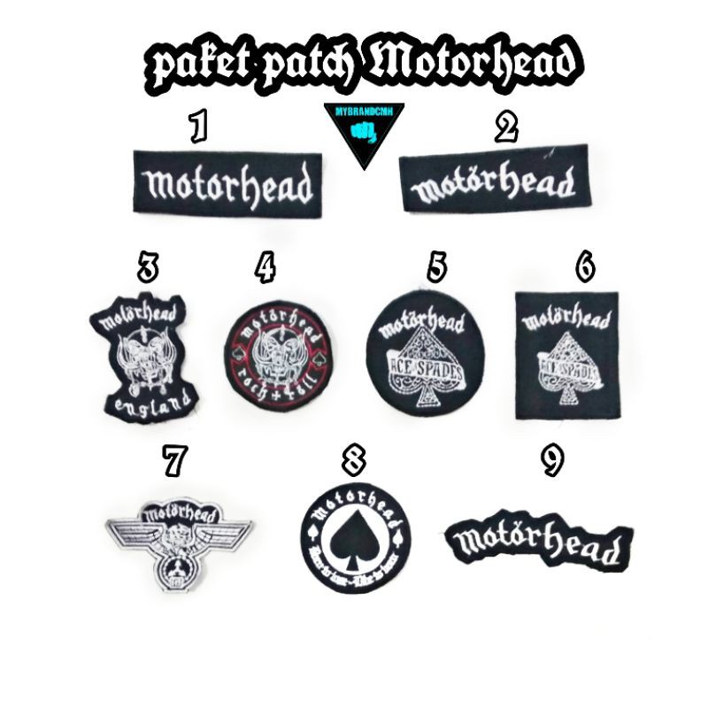 Extra MOTORCYCLE PATCHES WOVEN EMBROIDERED EMBLEMS | Shopee Malaysia