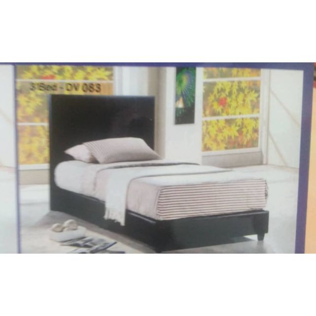 Divan simple single ( brown black ) | Shopee Malaysia