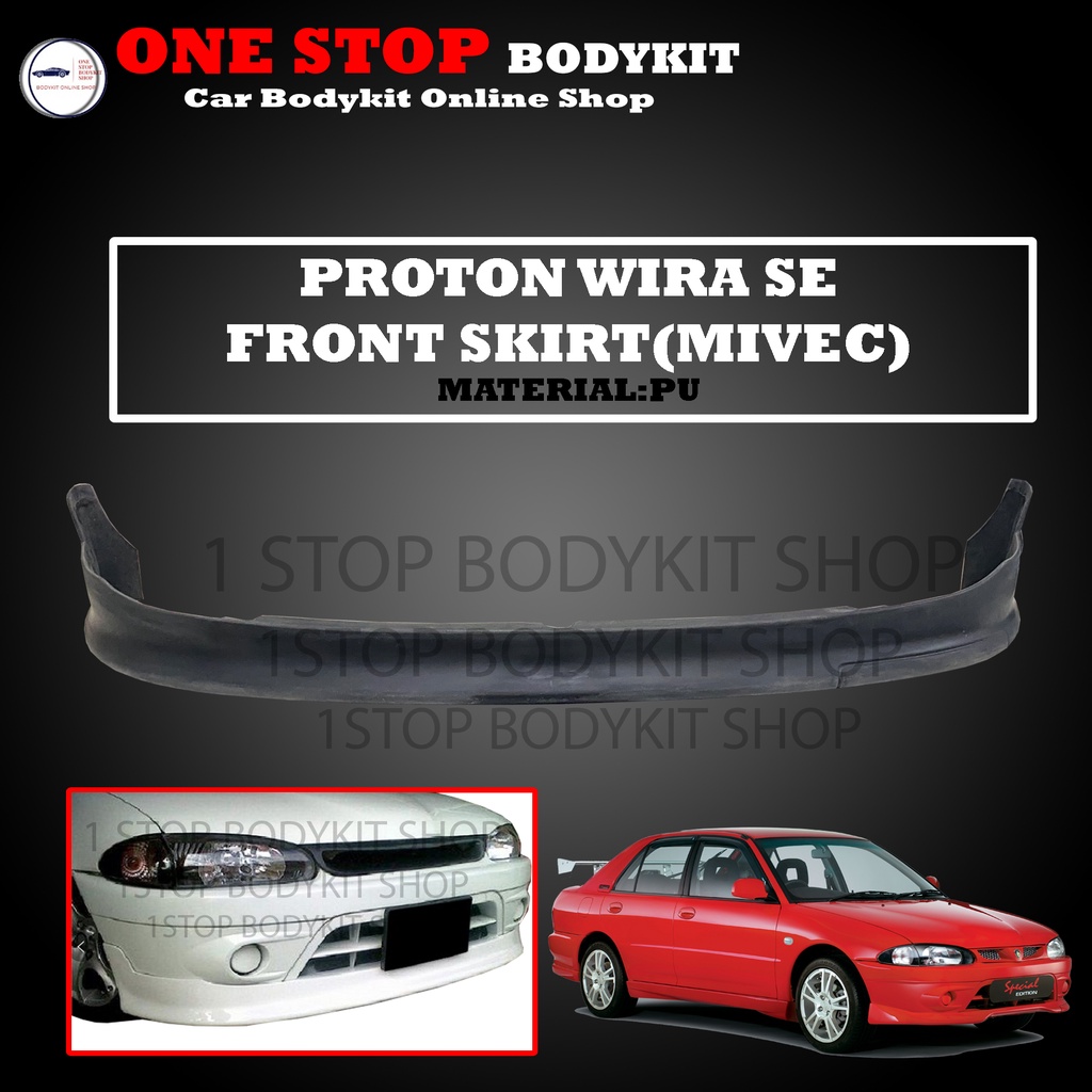 PROTON WIRA/SATRIA SE FRONT SKIRT MIVEC (FOR BUMPER SE) POLYURETHANE ...