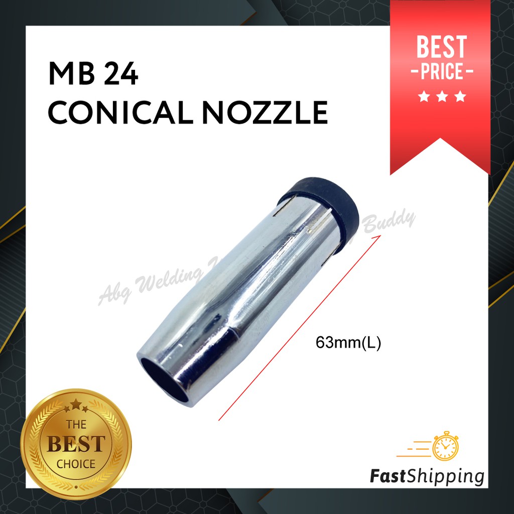 MB24 Conical Nozzle for Binzel MB24 MIG Welding Torch | Shopee Malaysia