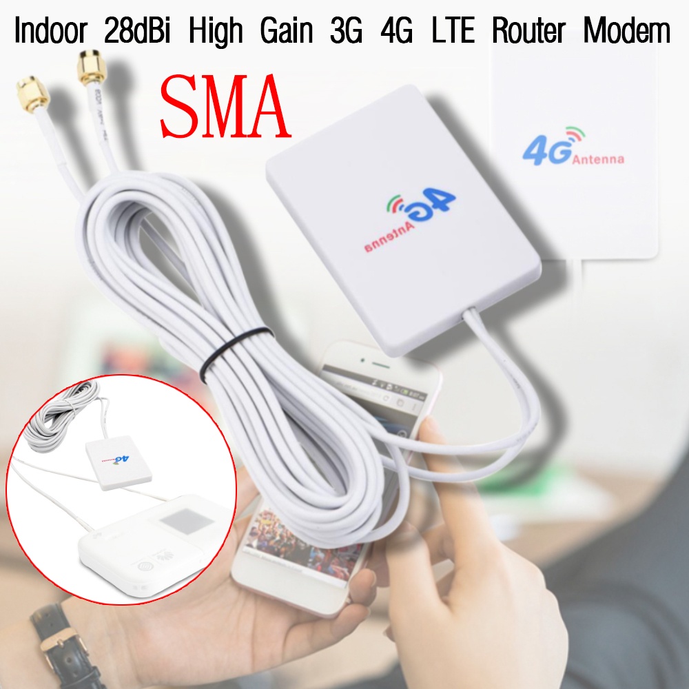 Indoor 28dBi High Gain 3G 4G LTE Router Modem Aerial External Antenna ...