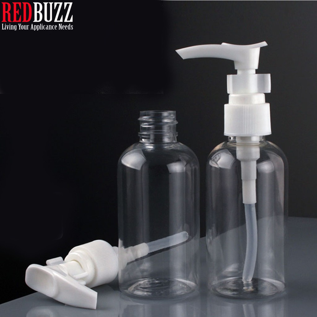 REDBUZZ Small Shampoo Dispenser Bottol Small Spray Bottle Transparent ...