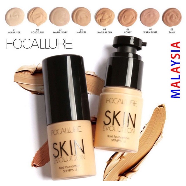 Malaysia Ready Stock Focallure Foundation/ full coverage foundation /8 ...