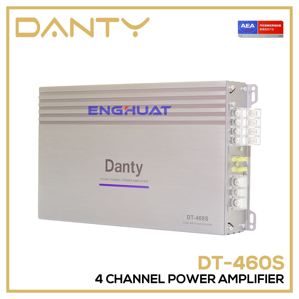DANTY DT-460S | 4 Channel Power Amplifier | Original DANTY Car ...