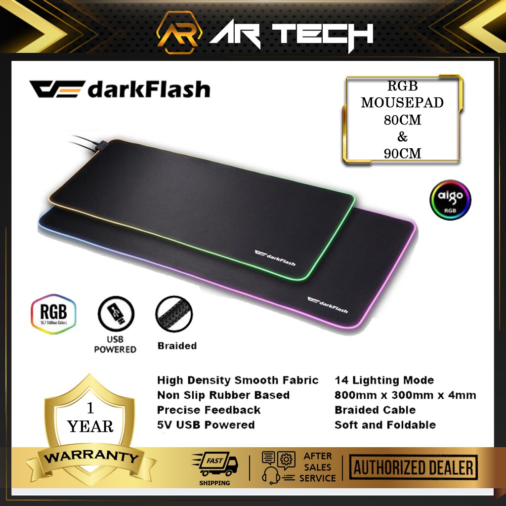 Aigo Darkflash Flex 800 & Flex 900 14 Modes RGB Gaming Mouse Pad ...