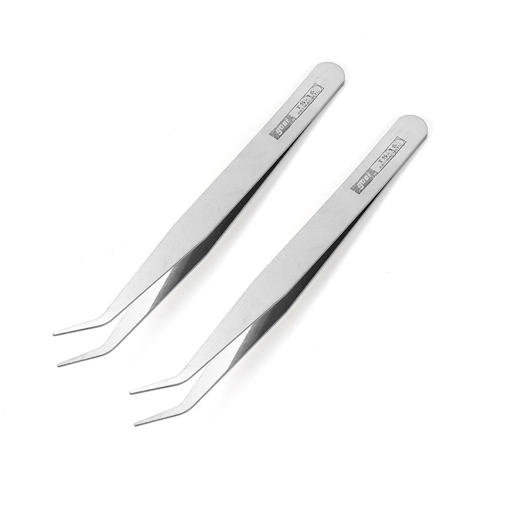 St.kunkka Bend Long Nose Cross Tweezers (2 Pcs) | Shopee Malaysia