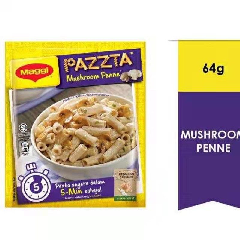 Maggi Pazzta (Cheese Macaroni 70g / Mushroom Penne 64g) | Shopee Malaysia