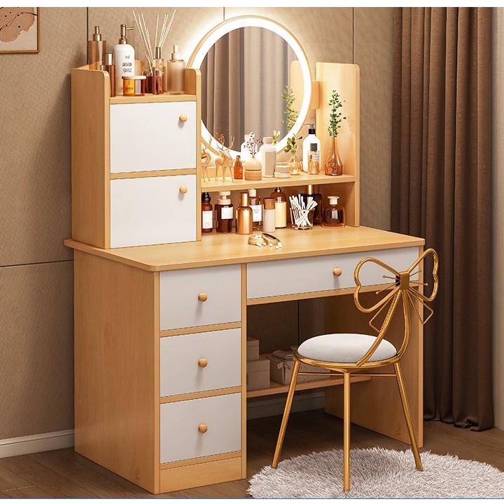Round makeup table store