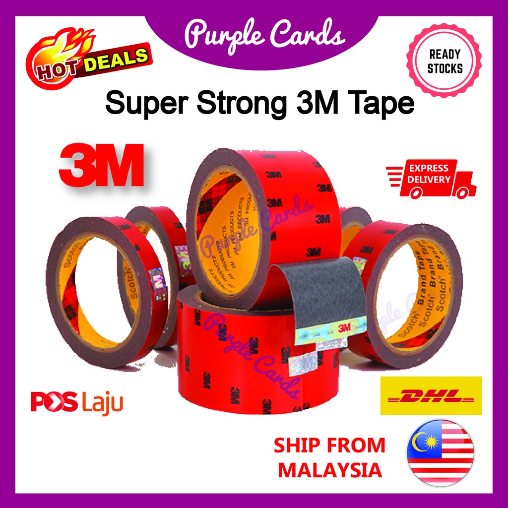 3M Scotch CP5108 Super Strong Water Proof Heavy Duty Double Sided Tape / 2 Sided Tape / Vehicle ...