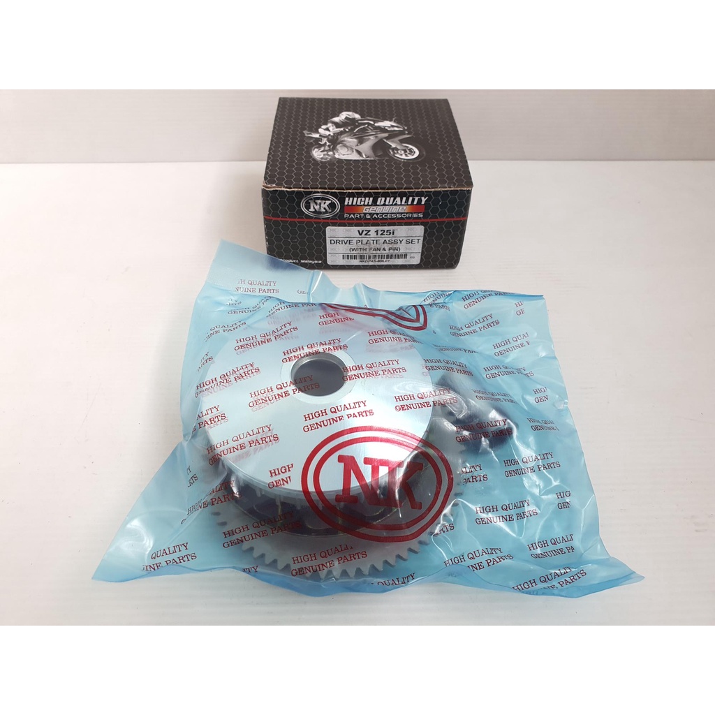 FRONT PULLEY/DRIVE PLATE ASSY SET (WITH FAN & PIN) – BENELLI VZ125I (NK ...