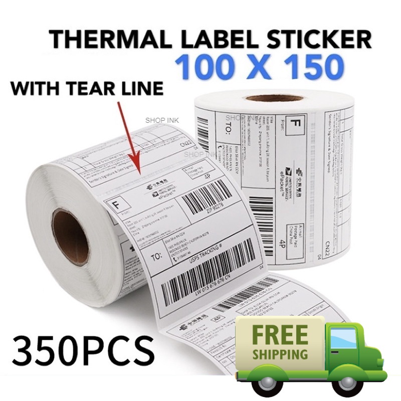 A6 Waybill Thermal Paper Shipping Label Consignment Note Sticker 100 ...