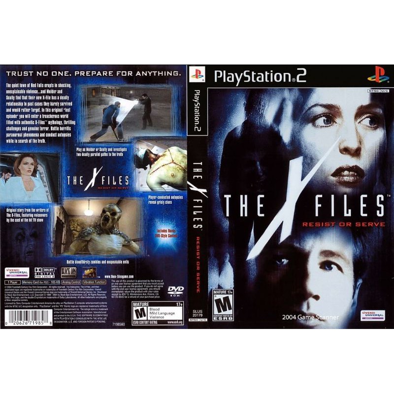 PS2 CD DVD GAMES (The X-Files: Resist or Serve) | Shopee Malaysia