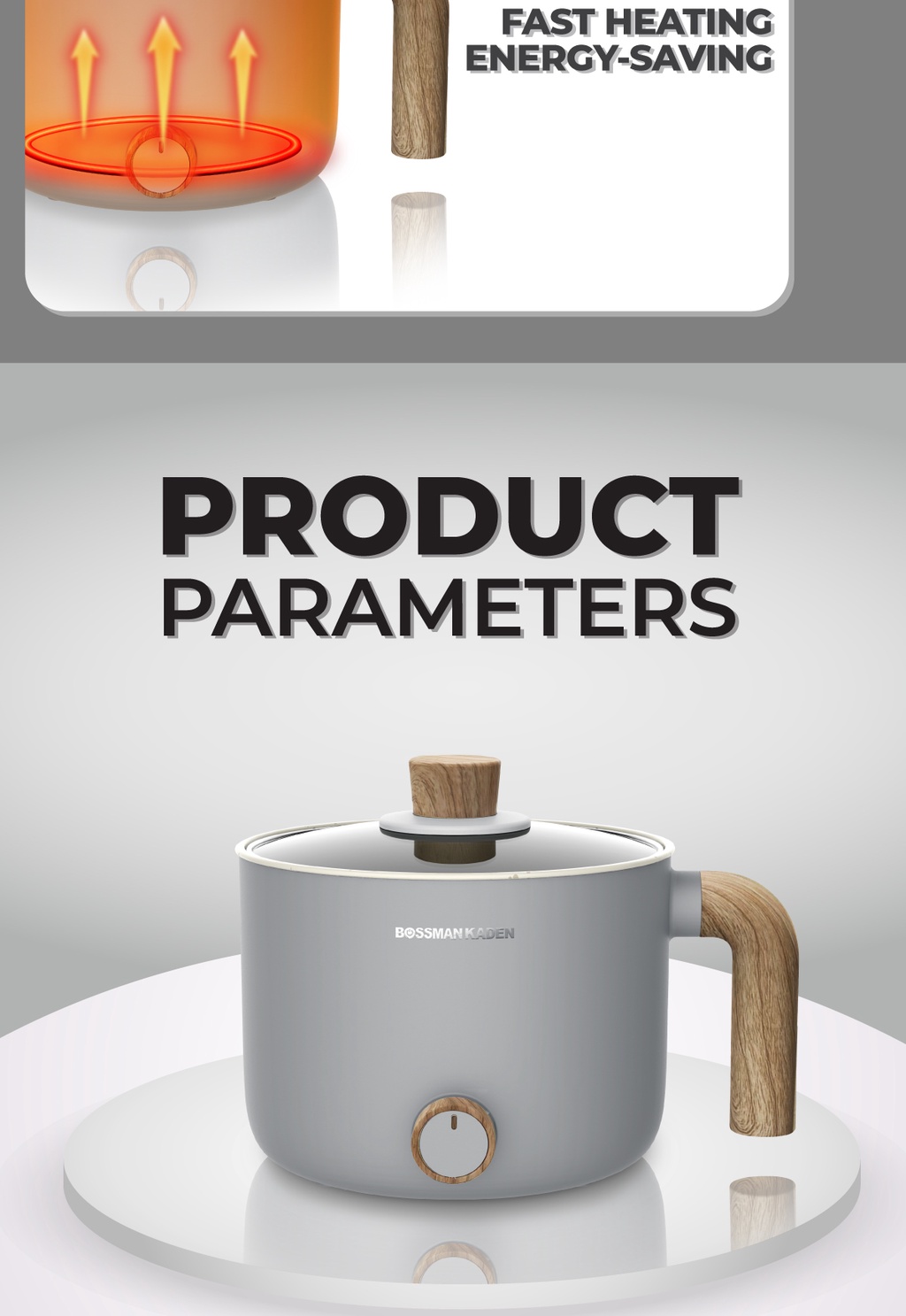 Bossman Kaden Mini Multi Cooker ChefCook Series BK110 | Shopee Malaysia