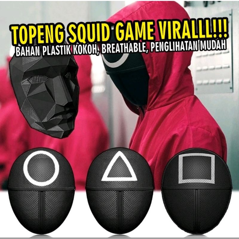(Cod) Import Viral Squid Game Mask / Premium Game Squid Mask | Shopee ...