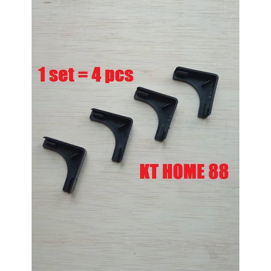 Tapak PVC Besi Rak Lubang / Slotted Angle Bar PVC (4pcs set) | Shopee ...