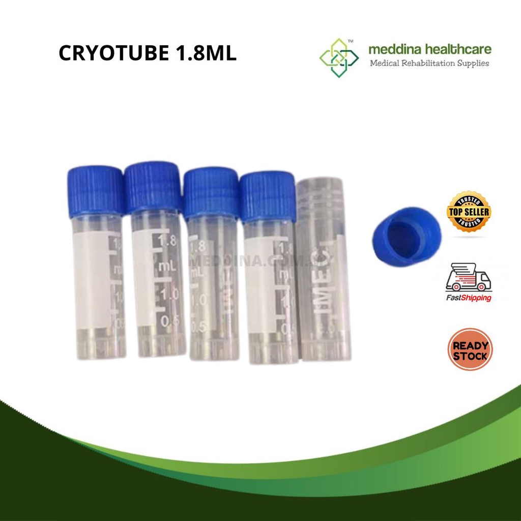 MEDDINA Laboratory Medical Cryotube 1.8ML | Shopee Malaysia