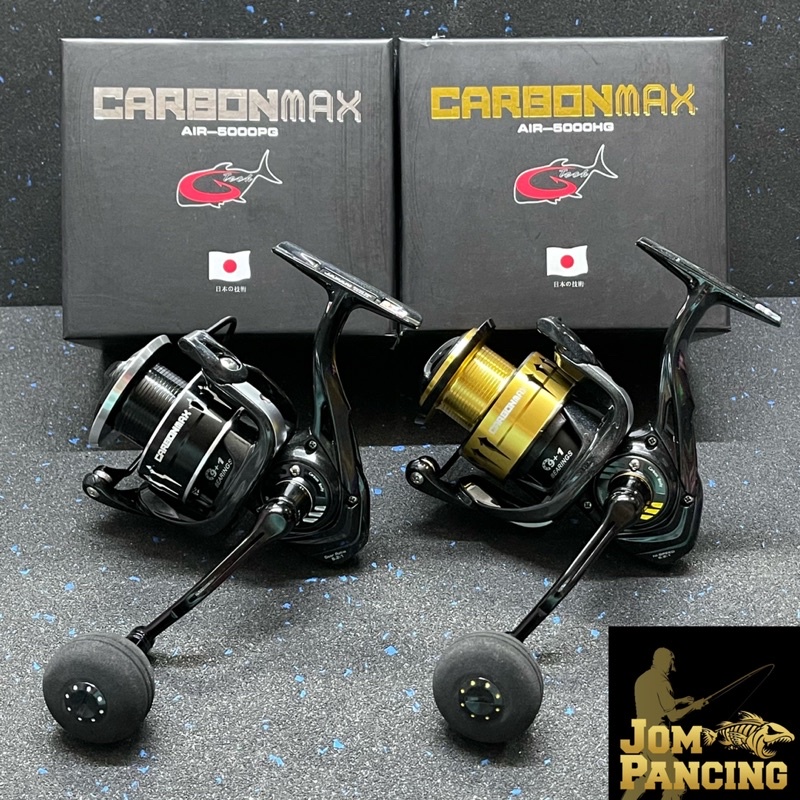 【Jom Pancing】G-TECH CARBONMAX AIR SW POWER HG SPINNING REEL,Mesin ...