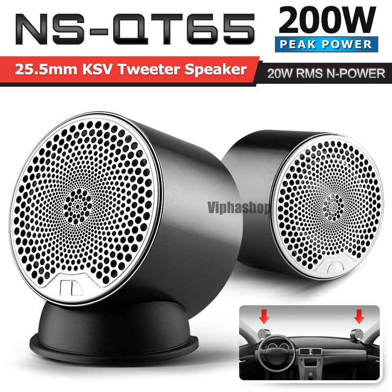 (CLEAR STOCK) NAKAMICHI NS-QT65 200W 25.5mm KSV Car Compact Mid Tweeter ...