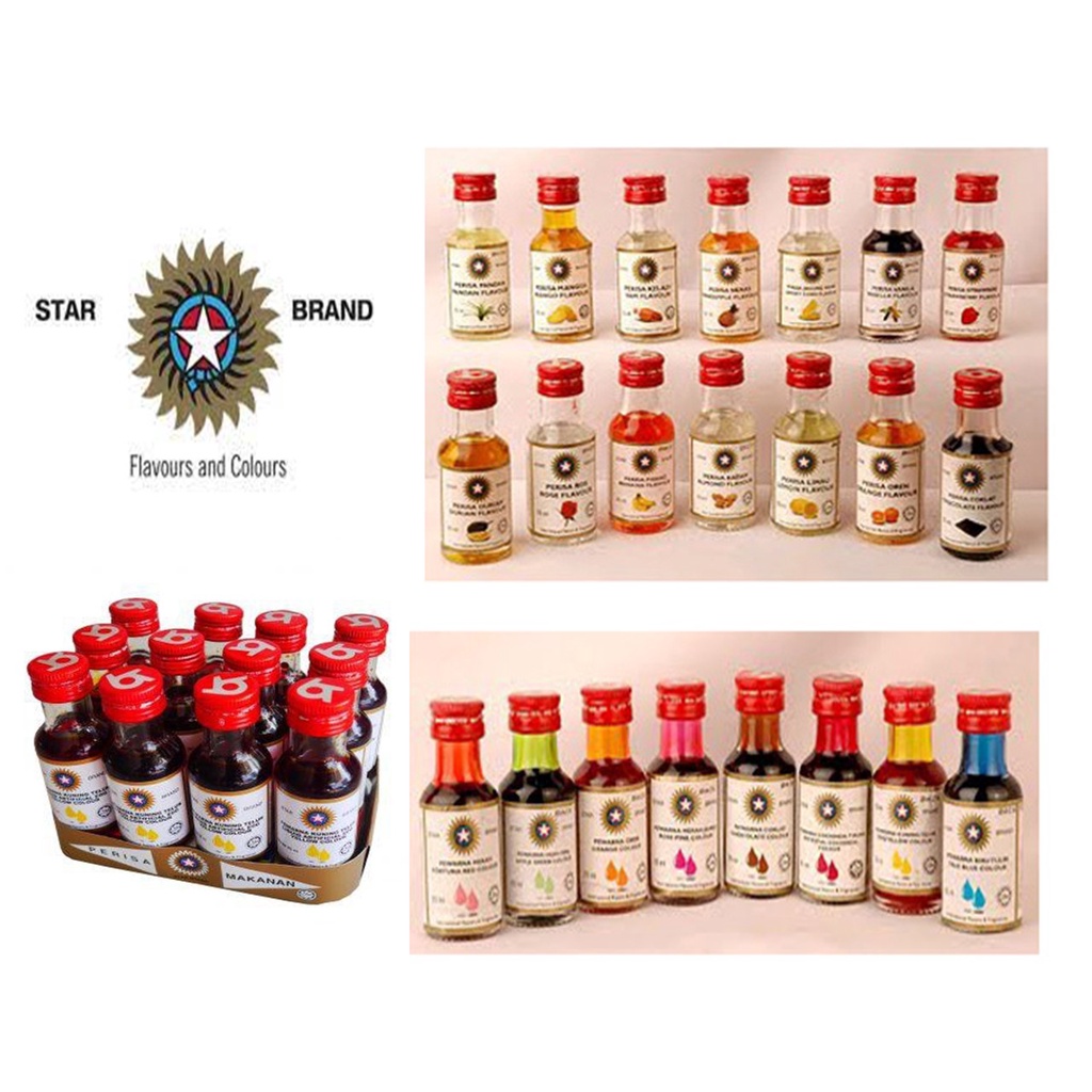 Star Brand Artificial Food Colouring/Flavouring 12x25ml (OUTER ...