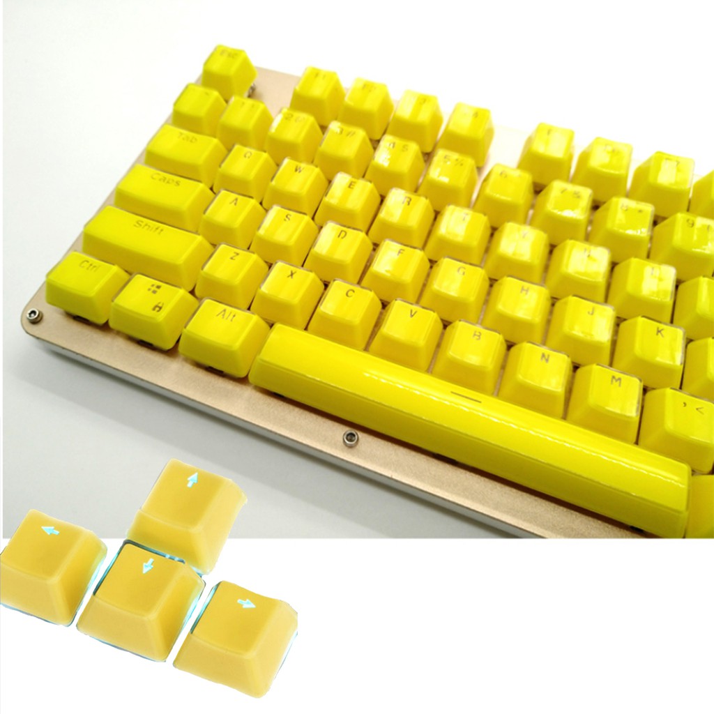 New Crystal Translucent keycap Jelly keycap Pudding Keycaps Three-Color ...