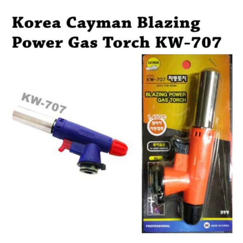 CAYMAN Blazing Power Gas Torch KW-707 Butane Gas Blow Torch | Shopee Malaysia