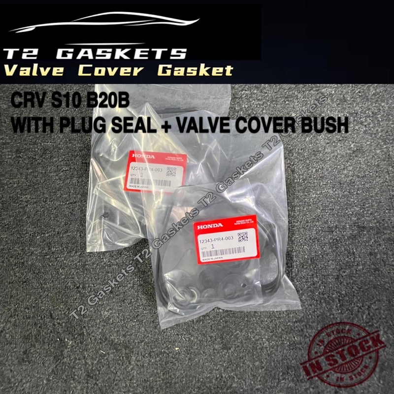 HONDA CRV S10 B20B VALVE COVER GASKET SET + PLUG SEAL + VALVE COVER ...